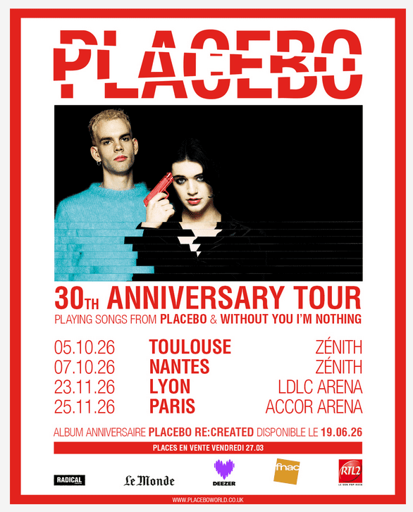 Placebo, 30 ans de carrière, un album et une tournée